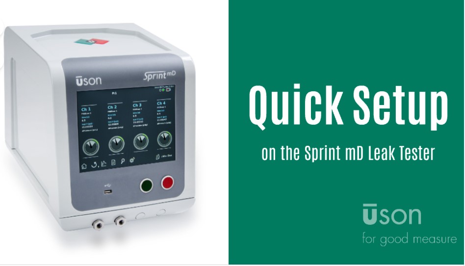 Quick Setup On Sprint Md Leak Tester